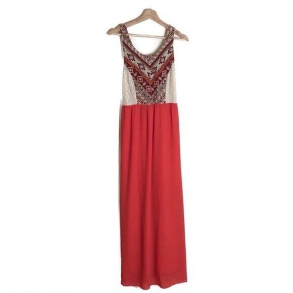 Altar’d State | Dresses | Altard State Women Aztec Print Lace Trim Maxi ...